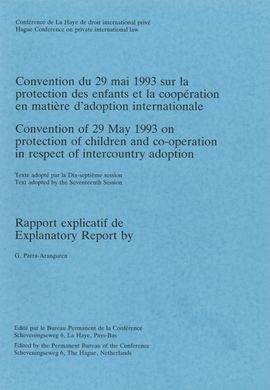 HCCH | Explanatory Report on the 1993 HCCH Intercountry Adoption Convention